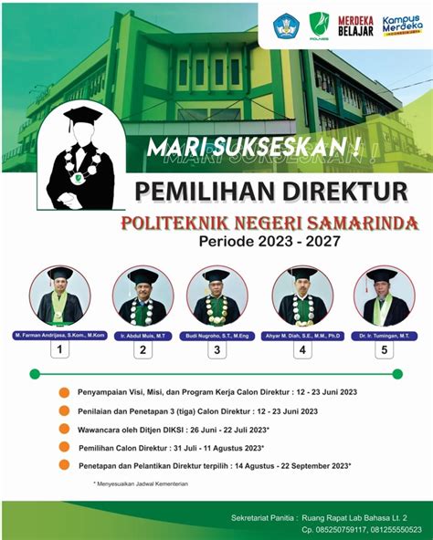 Pansel Pildir Umumkan 5 Bakal Calon Direktur Polnes 2023 2027 Berikut