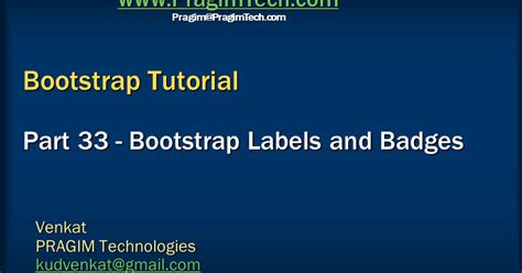 Sql Server Net And C Video Tutorial Bootstrap Labels And Badges