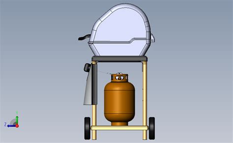 燃气烧烤炉 SOLIDWORKS 2014 模型图纸下载 懒石网