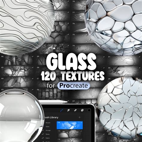 120 Procreate Glass Textures Cracked Procreate Texture Seamless