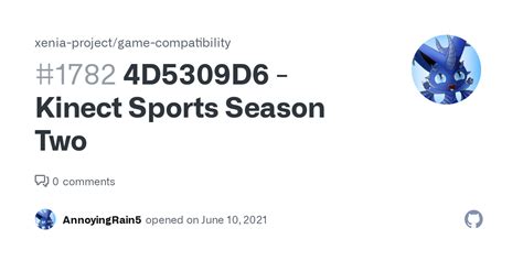 D D Kinect Sports Season Two Issue Xenia Project Game Compatibility GitHub
