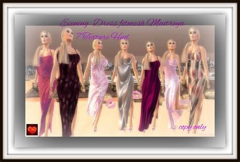 Second Life Marketplace Evening Dress Fitmesh Maitreya