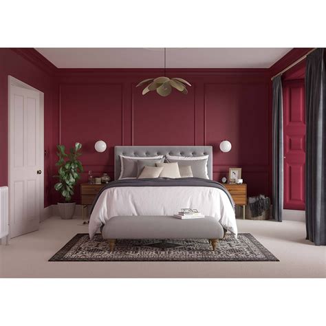 Homebase Uk Dulux Heritage Dulux Heritage Colours Burgundy Bedroom
