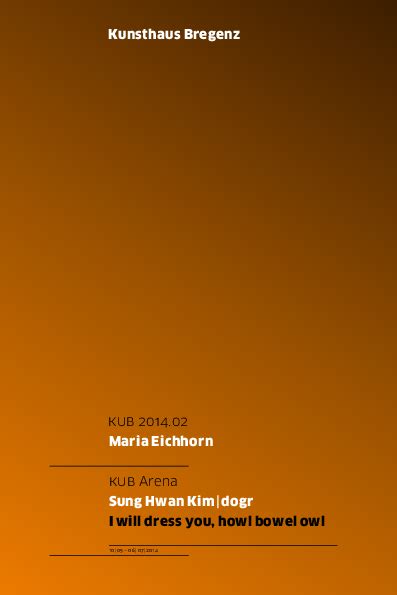 Maria Eichhorn Presse Kunsthaus Bregenz