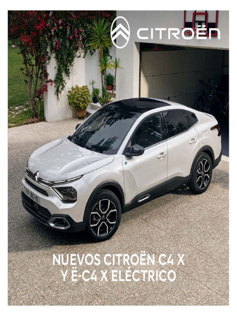 Citroen C4 X 2022 Es Pdf Coche Eléctrico Vehículo De Motor