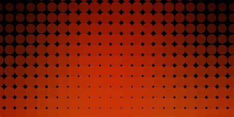 Dark Orange Vector Background With Bubbles Abstract Colorful Disks On Simple Gradient