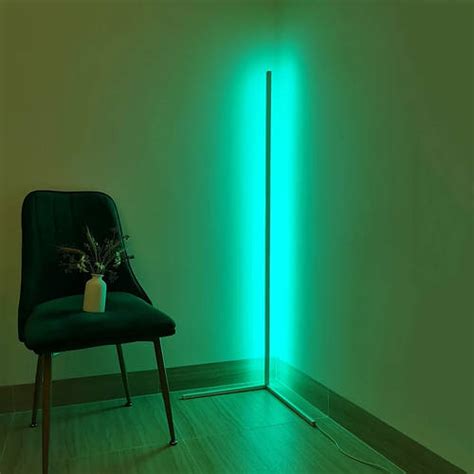 Угловая Led лампа торшер C Rgb светодиодный светильник напольный 150 см белый White цена 1649
