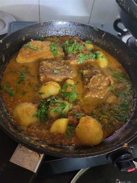 Katla Fish Curry With Potatoes Food Amino