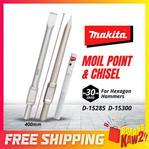 makita original moil point and chisel bull point scaling chisel rotary