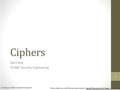 Ppt Ciphers Powerpoint Presentation Free Download Id8814268