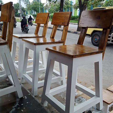 Jual Kursi Sandar Minimalis Kursi Cafe Bahan Kayu Jati Belanda Kota