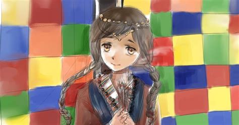 插画 藏族少女 Yiyexのイラスト Pixiv