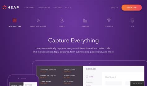 分析のための情報取得からユーザ行動の可視化までオールインワンで提供するHeap Nearly Daily Startups