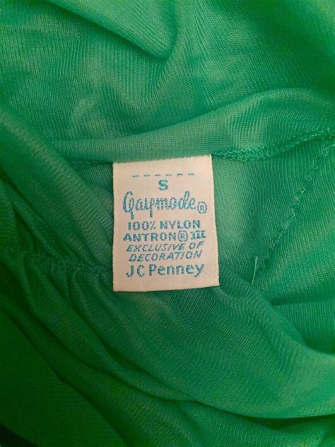 Vintage Nightgown Emerald Green Sheer Maxi Loungewear Gem