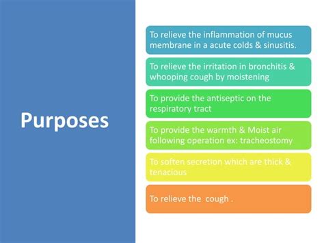 Steam Inhalators Usage And Maintenance Ppt
