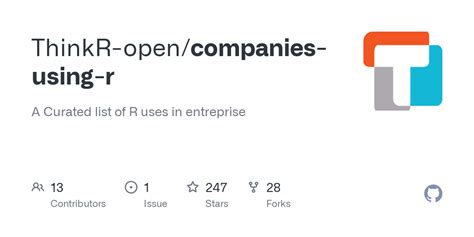 github thinkr open companies using r a curated list of r uses in