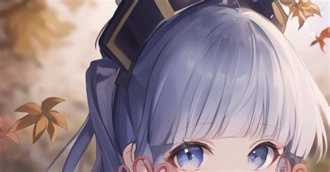 原神イラコン2周年fa 神里绫华 叶落知秋 辉夜姬のイラスト Pixiv