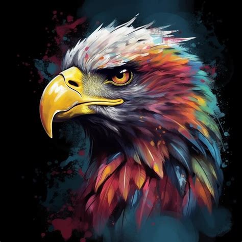 Premium Ai Image A Colorful Bird With A Yellow Beak And A Yellow Beak