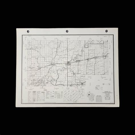 Vtg Rusk County Map Wisconsin Department Of Transportation Highways 1974 Roads Etsy