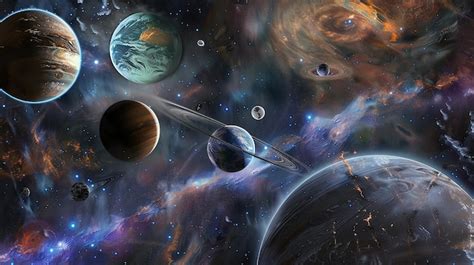 Solar System Universe Premium Ai Generated Image