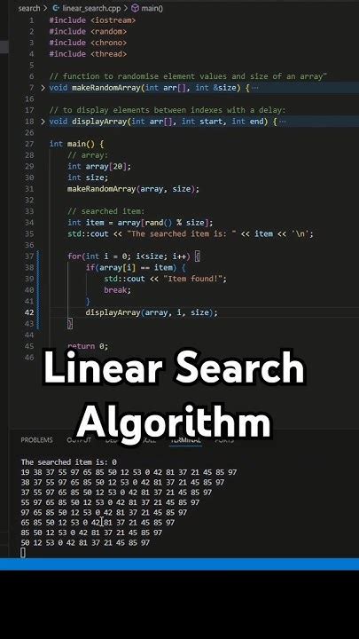 linear search algorithm in c linearsearch algorithm