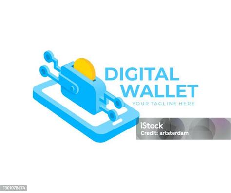 디지털 지갑 동전 스마트 폰 전자 상거래 및 지불 디자인 블록체인 기술 금융 및 모바일 뱅킹 벡터 디자인 및 일러스트레이션 가상