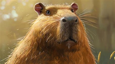 Premium Photo A Closeup Of A Capybara The Worlds Largest Rodent It