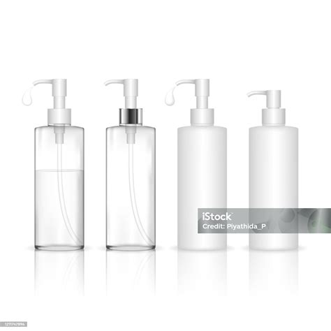 디스펜서 펌프 화장품 플라스틱 병 젤 로션 크림용 액체 용기 뷰티 제품 패키지 벡터 일러스트레이션 메이크업 화장품에 대한 스톡 벡터 아트 및 기타 이미지 Istock