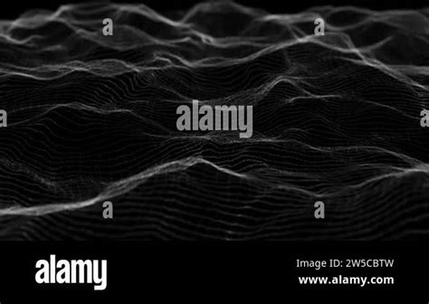 Abstract Organic Network Mesh Waving Fx Background Loop 4k Animation Of An Abstract Fractal