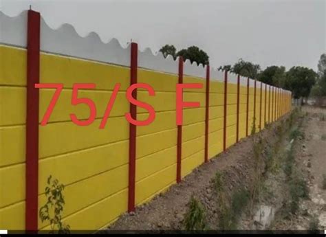 Cement Precast Compound Wall At ₹ 75sq Ft Rcc Readymade Compound