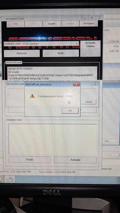 activation will not work wf 3720 fix firmware reset solution for