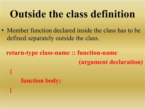functions classes and objects in c pptx