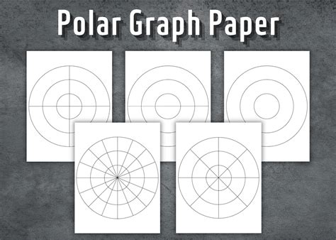 Polar Graph Paper Printable Circular Graph Paper Circular Grid Paper
