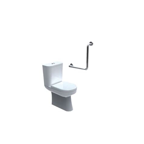 90° Ambulant Toilet Grab Rails Quality 450mm X 450mm