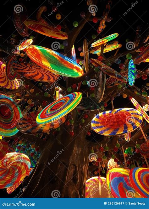 Beautiful Candy Light Tree Stock Image Image Of Pattern 296126917