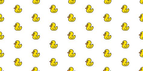Duck Seamless Pattern Rubber Duck Shower Wave Bathroom Toy Ocean