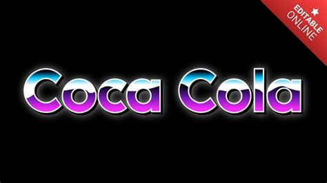 Coca Cola Text Effect Generator