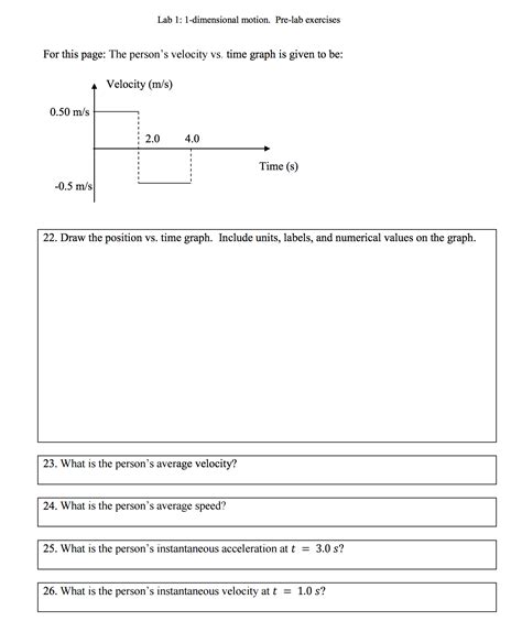 Solved For This Page The Person S Velocity Vs Time Graph Chegg Com