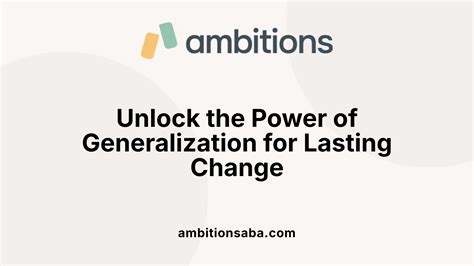 The Importance Of Generalization In Aba Therapy