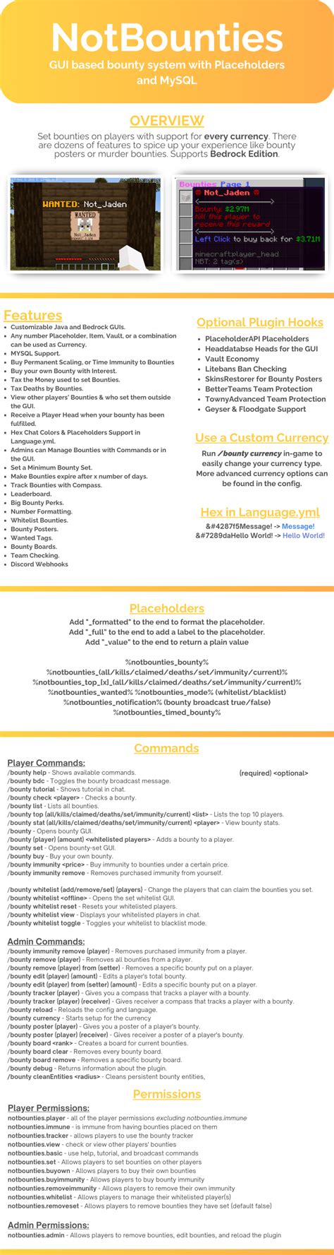 NotBounties SpigotMC High Performance Minecraft Community