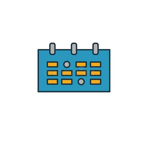 Icône Calendrier Des événements Élément Simple De La Collection D