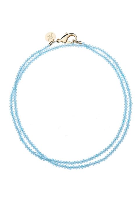 Double Wrap Diamond Cut Topaz Necklace Sassanova Nova Man