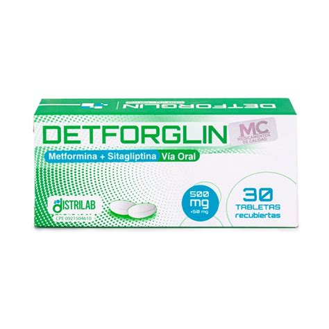 Detforglin Sitagliptina Metformina Mg Mg X Tabletas Distrilab Farmadon La Farmacia