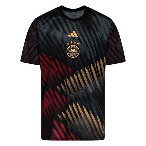 Allemagne T shirt d Entraînement Avant Match 2022 23 Noir Bordeaux