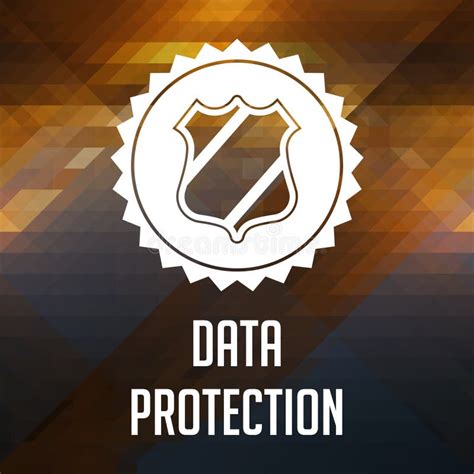 Data Protection On Red Keyboard Button Stock Illustration