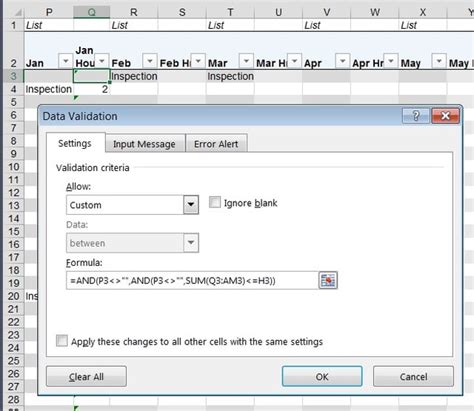 Data Validation Formula Works How It Should But Has Errors If Both Criteria Are Blank Rexcel