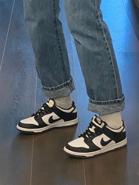 Black And White Nike Dunk Lows Nike Dunks Low Dunks Outfit Panda Outfit