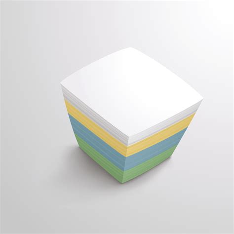 Memo Papers Stack On Bright Background 26056878 Vector Art At Vecteezy