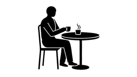 Person Enjoying Coffee At Cafe Table Cozy Coffee Shop Scene Premium