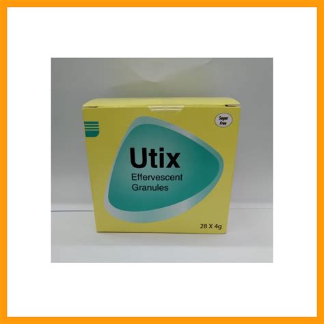 Utix Urinary Alkalinizer Effervescent Granules 28s X 4 Shopee Malaysia